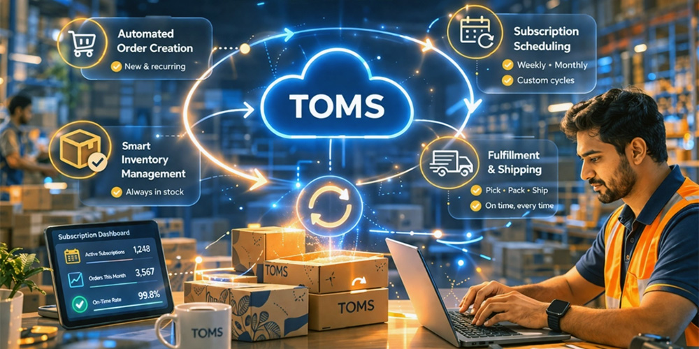 TOMS subscription and recurring order fulfillment